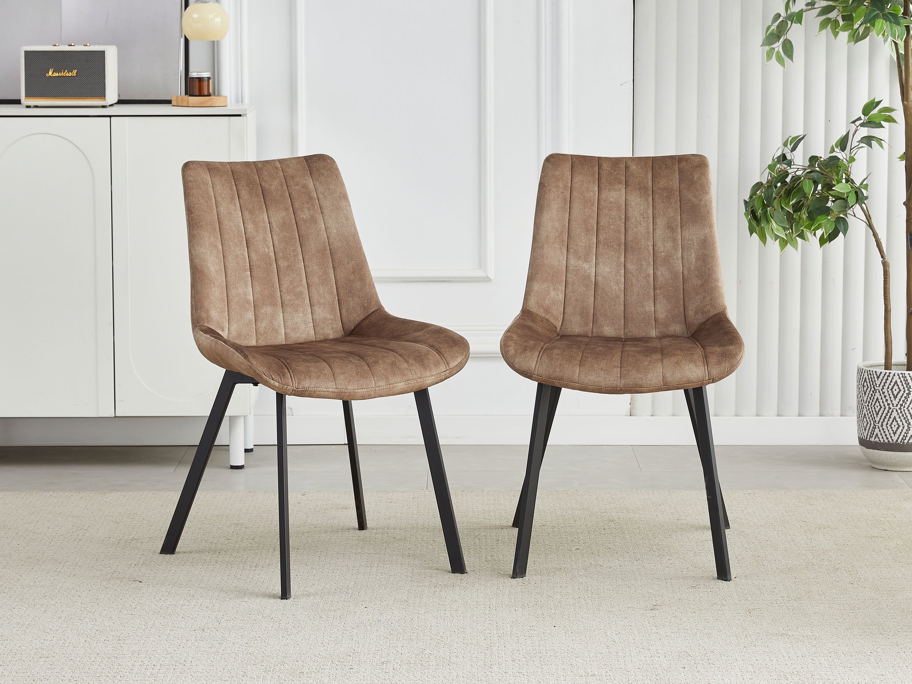 Sloane Fabric Dining Chairs (Set of 4) — Furniture Bazaar