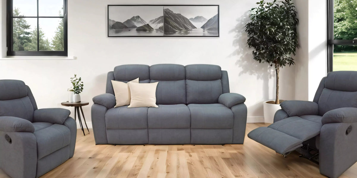 Archer Fabric Recliner Lounge — Furniture Bazaar