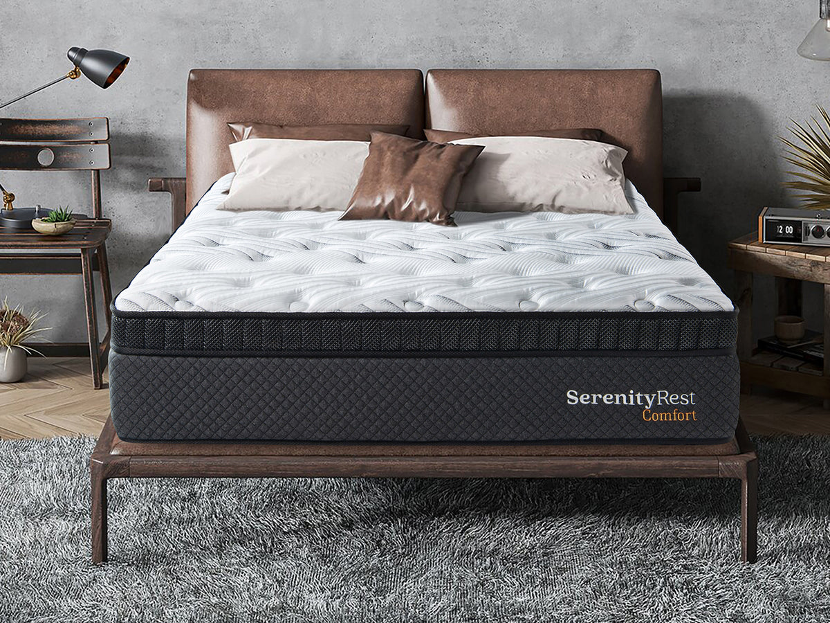 SerenityRest® Cool-Gel Memory Foam Micro-Coil Pocket Spring Mattress ...