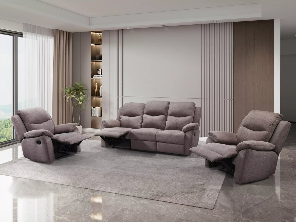 Carson Fabric Recliner Lounge — Furniture Bazaar