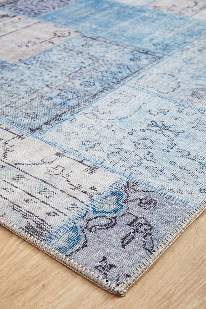 Illusions 121 Denim Runner Rug — Furniture Bazaar