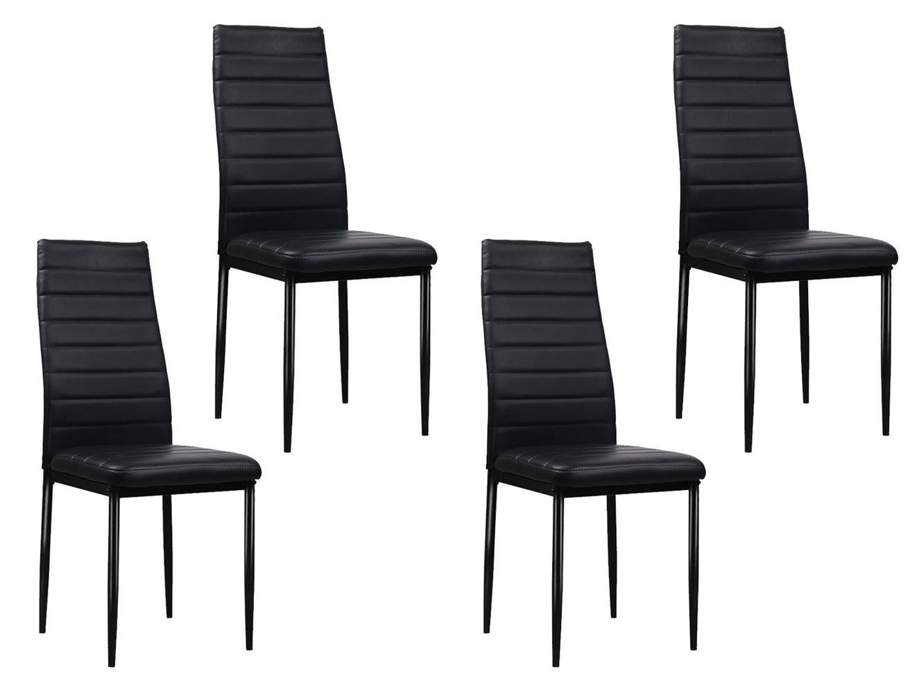 Ken PU Dining Chairs (Set of 4) — Furniture Bazaar
