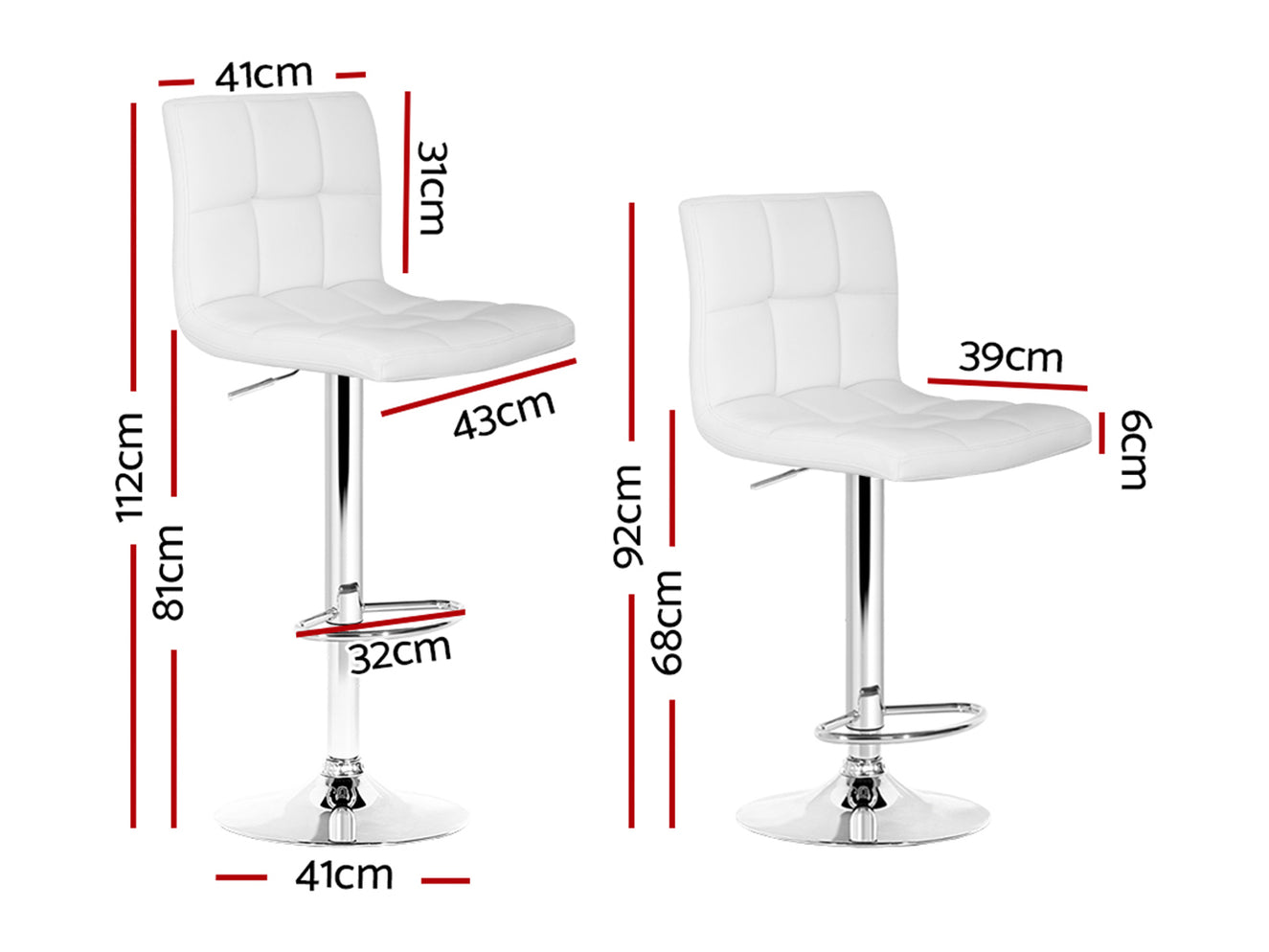 Gerano Barstools (Set of 2) — Furniture Bazaar