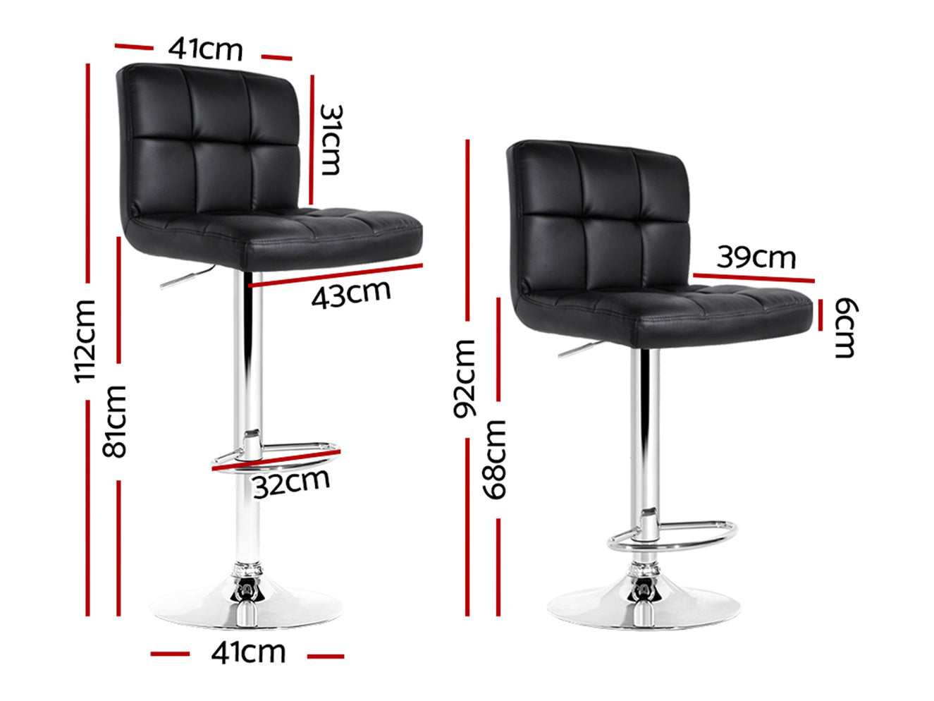 Gerano Barstools (Set of 2) — Furniture Bazaar